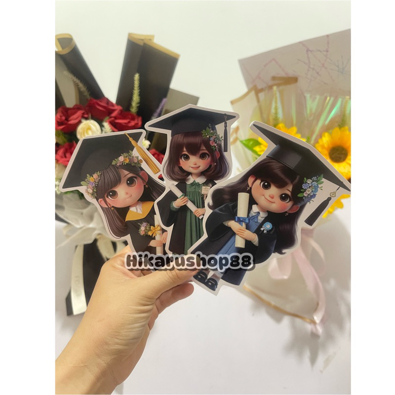 Jual EXTRA JUMBO 15cm Topper Wisuda Pelengkap Buket Wisuda | Shopee ...