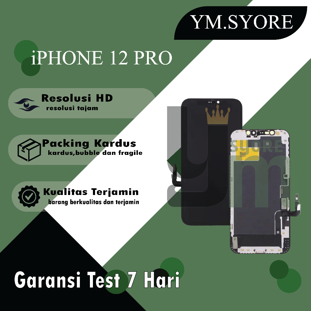 Jual LCD TOUCHSCREEN FULLSET COMPLETE IP 12 / IP 12 PRO MAX FULLHD HD+ ...