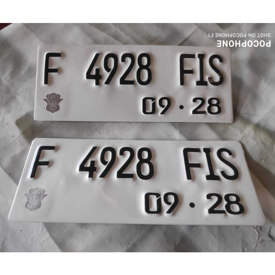 Jual plat motor custom font terbaru 2 pcs (depan + belakang) / plat ...