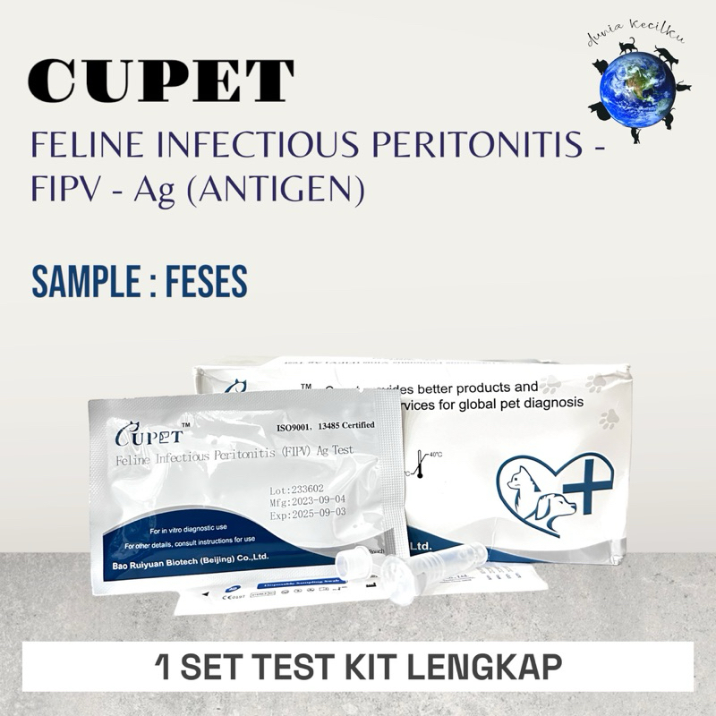Jual CUPET Tes Kit Feline Infectious Peritonitis (FIPV-ag) - Uji ...