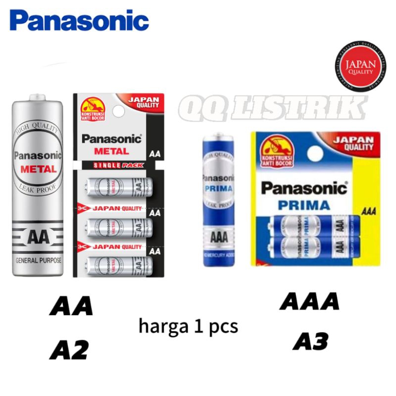 Jual baterai AA / AAA panasonic, baterai jam,baterai remote, panasonic ...