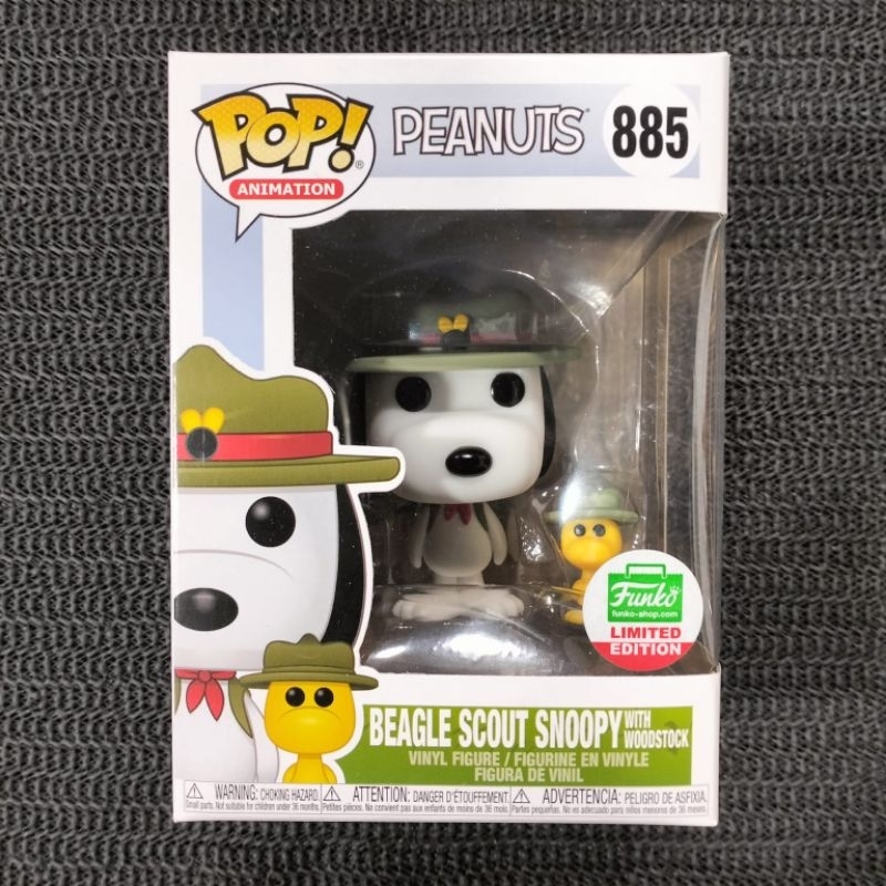 Jual Funko Pop! Peanuts: Beagle Scout Snoopy With Woodstock #885 (Funko ...