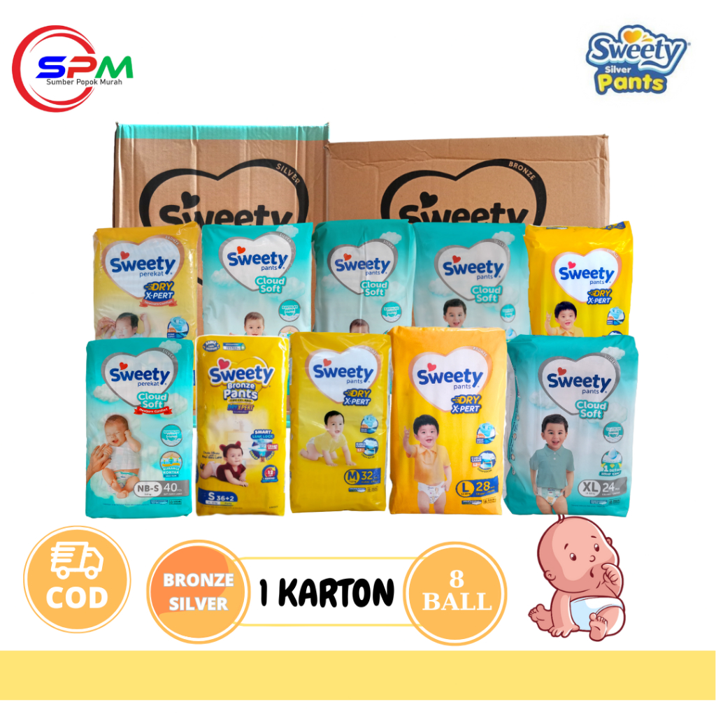 Jual SWEETY SILVER [ NBS40 S36 M28 L26 XL24 ] SWEETY BRONZE [ NBS44 S38 ...