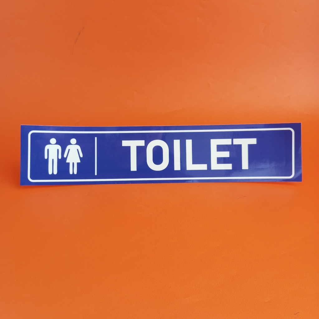 Jual Stiker Toilet/ Stiker Toilet Vinyl/ Label Toilet/ Stiker Toilet ...
