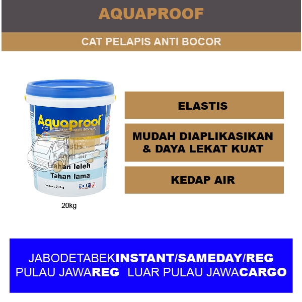 Jual Aquaproof cat waterproofing cat anti bocor 20 kg 20kg | Shopee ...
