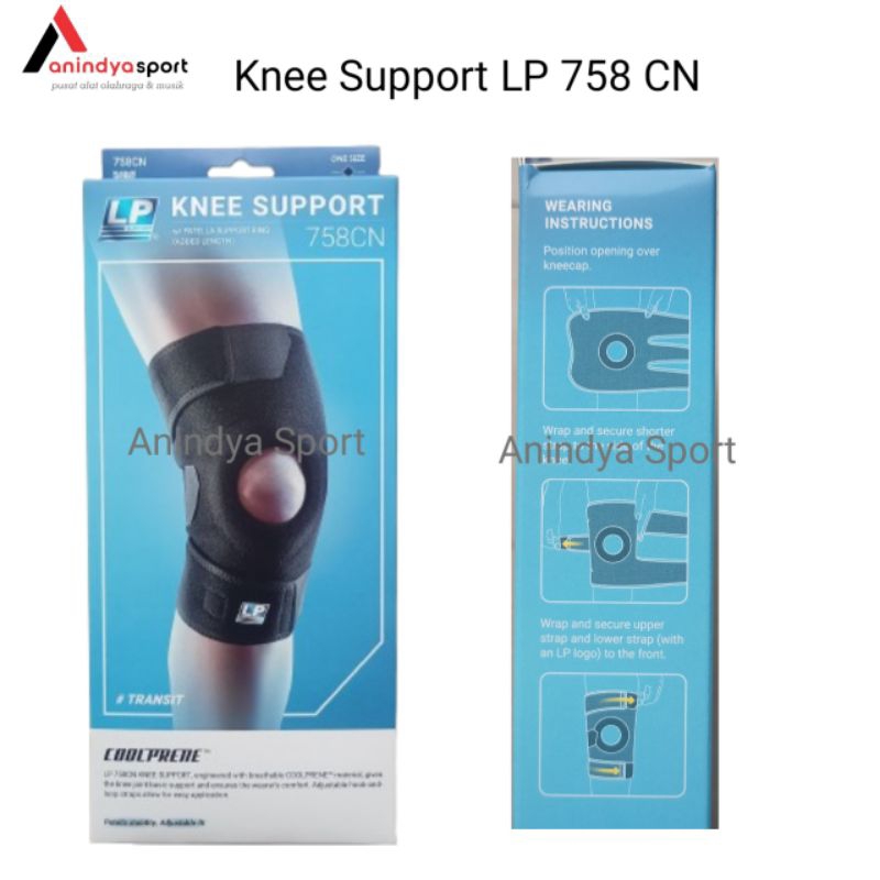 Jual Deker Lutut LP Open Patella Knee Support LP 758CN | Shopee Indonesia