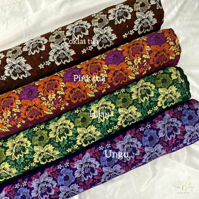 Jual Kain Songket Import Motif Bunga Multi Colours Premium JUAL PER ...