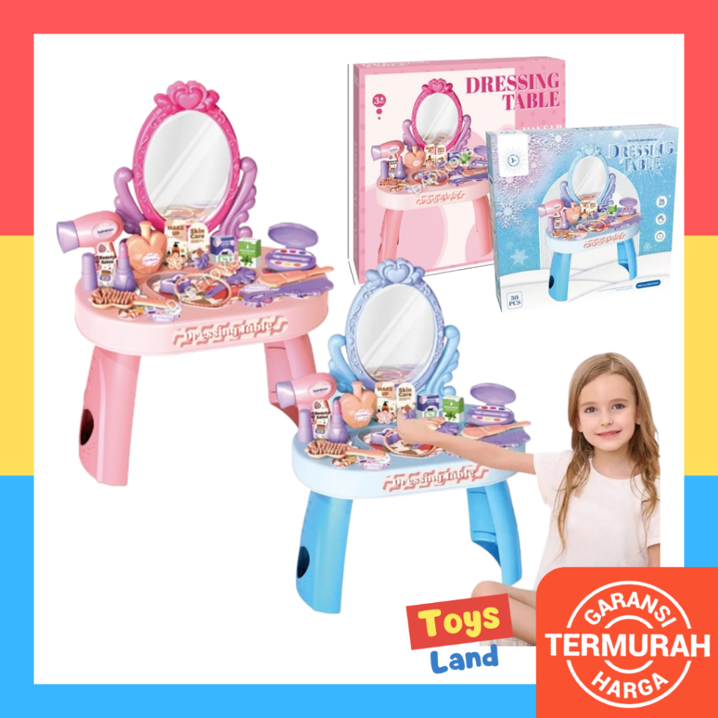 Jual Dressing Table Make Up Mainan Make Up Anak Perempuan Mainan Meja ...