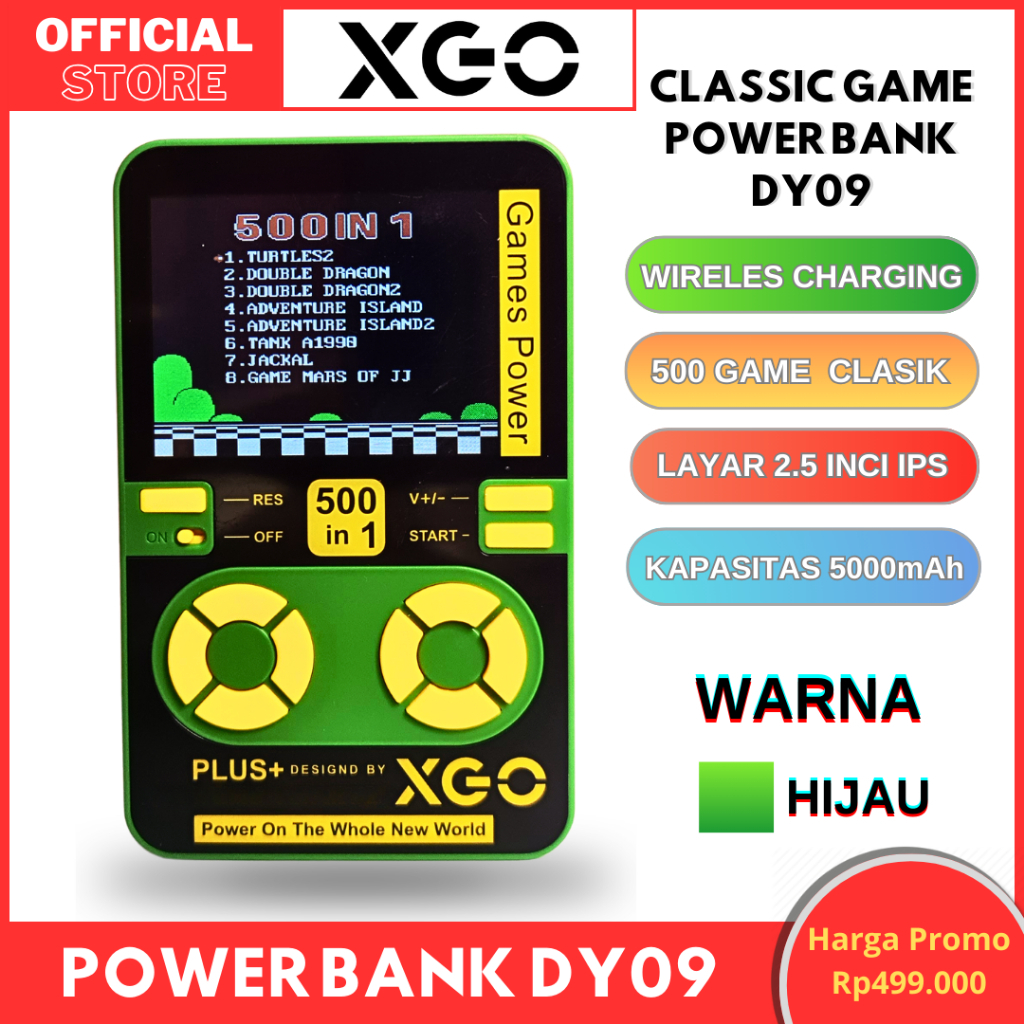 Jual DY09 Game Boy Powerbank Magsafe Fast Wireless Charging With 500 Retro Game | Shopee Indonesia