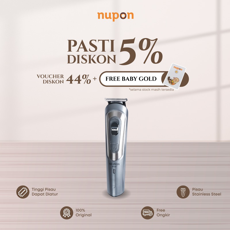 Jual NUPON - Alat Cukur Rambut Elektrik Hair Clipper NP-83 / Shaver ...