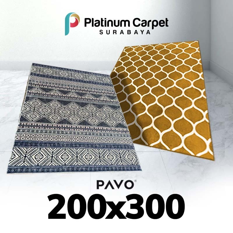 Jual Karpet Permadani PAVO Classic Minimalis Modern 200x300 JUMBO ...
