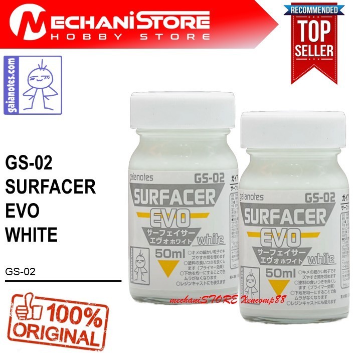 Jual GAIA Surfacer EVO GS-02 White - GaiaNotes Primer GS02 Model Kit ...