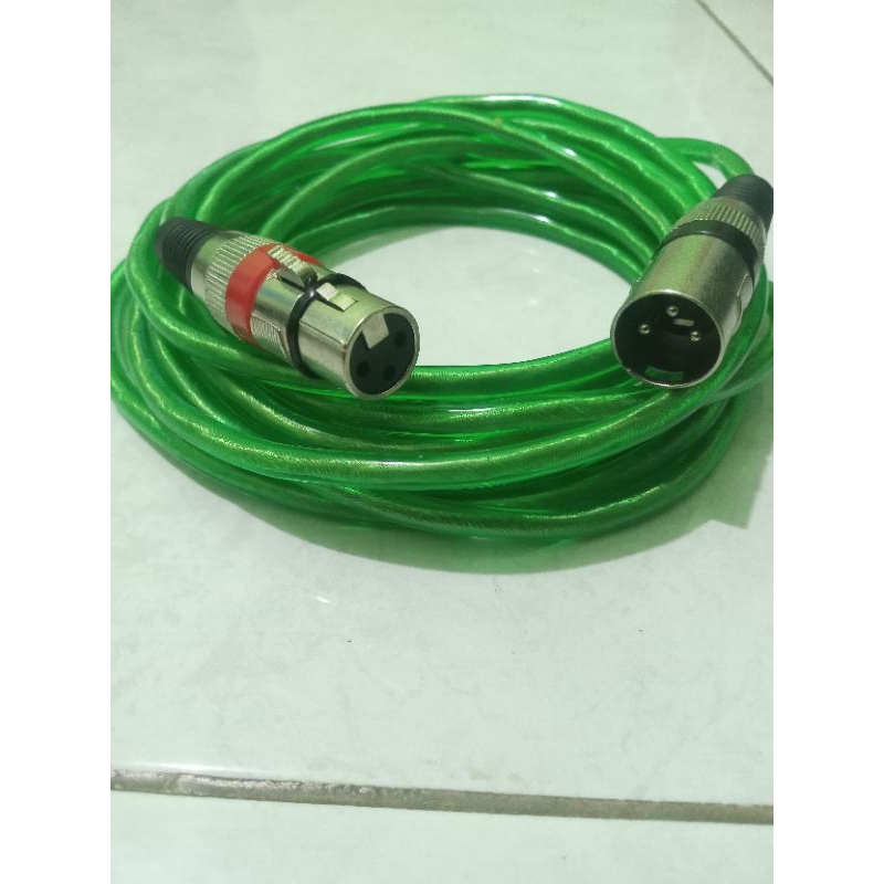 Jual Kabel Mic microphone jek canon xlr male female makita 10 Meter ...