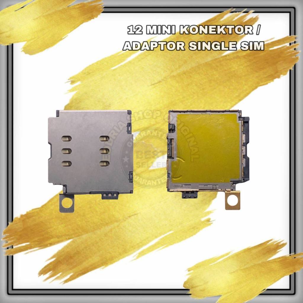 Jual KONEKTOR / ADAPTOR KARTU SIM 12 MINI SINGLE SIM ORIGINAL BARU ...