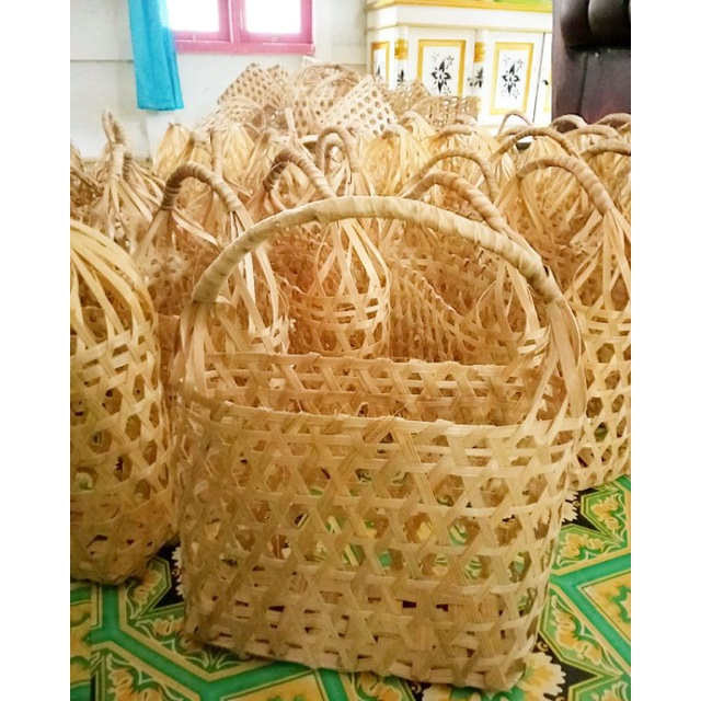 Jual Keranjang anyaman bambu buah , keranjang parcel tas keranjang ...