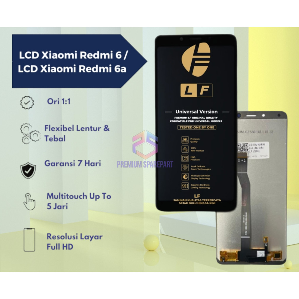 Jual LCD Xiaomi Redmi 6 / LCD Xiaomi Redmi 6a Fullset Touchscreen / LCD ...
