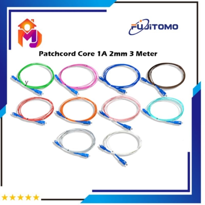 Jual Pathcore Pelangi A1 Fujitomo 1 Pack Isi 10pcs/Kabel Fiber Optik ...