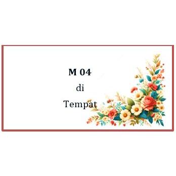 Jual Cetak Label Nama Undangan 103 / Motif M 04/ bingkai / aestetic ...