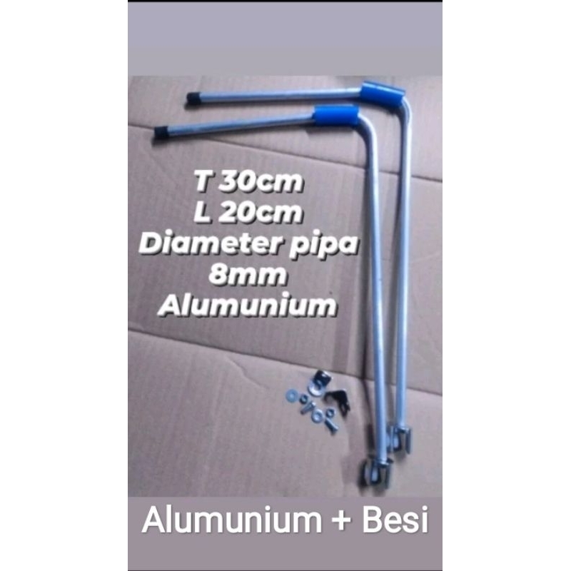 Jual stand tiang lampu aquarium aquascape Diy T30cm L20cm Alumunium ...