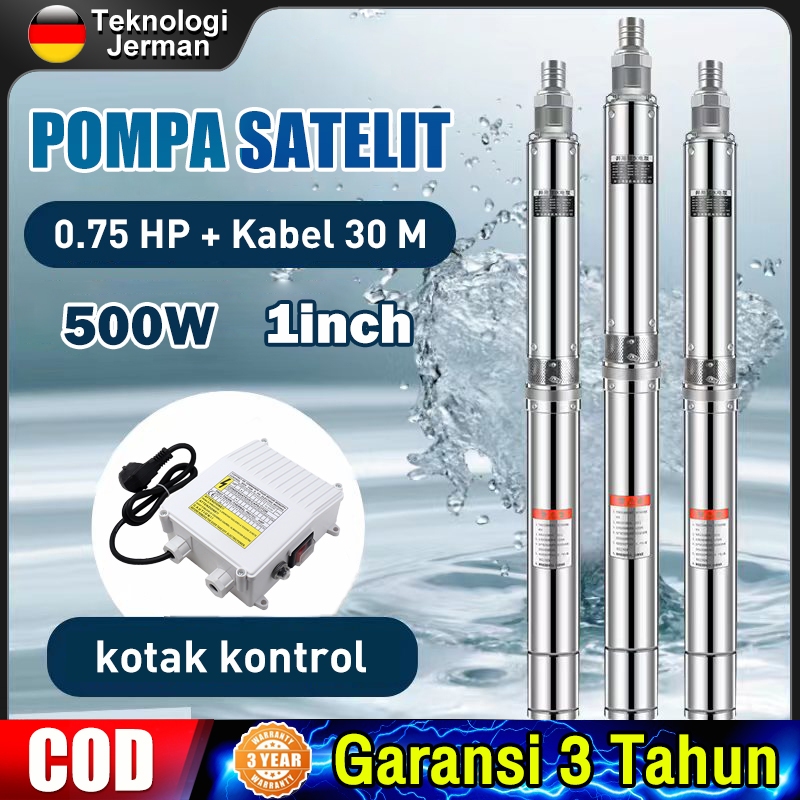 Jual Pompa Satelit 0.75HP - 550 Watt - Kabel 30 Meter Daya Hisap 25m ...