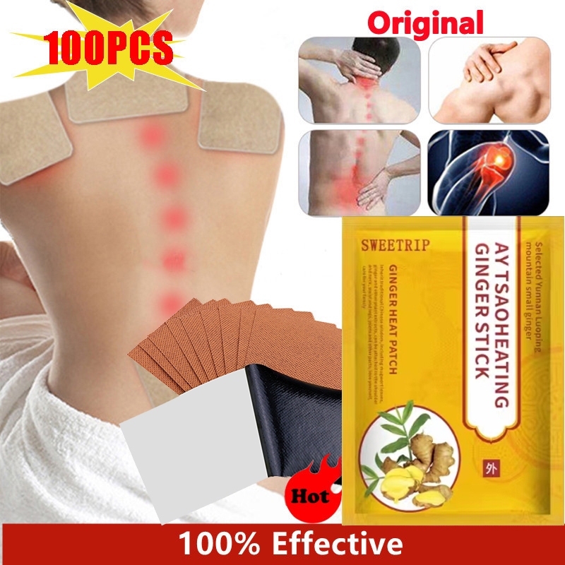 Jual 100pcs Koyo Jahe Herbal Knee Neck Back Pain Relief Ginger Patch ...