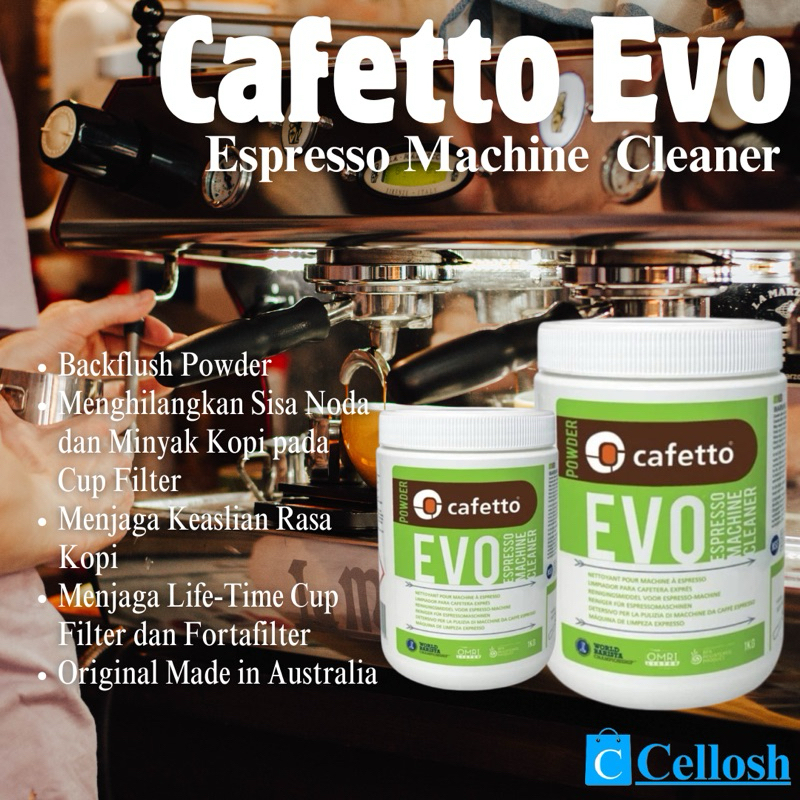Jual Cafetto Evo Espresso Machine Coffee Cleaner Descaler Bubuk Diterjen Pembersih Mesin Kopi ...