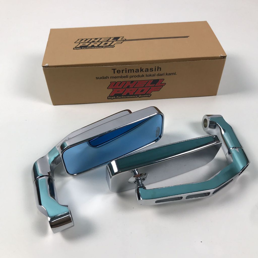 Jual Spion Jalu atau tanduk day Model Daytona Kotak Kaca Semu biru Crom ...