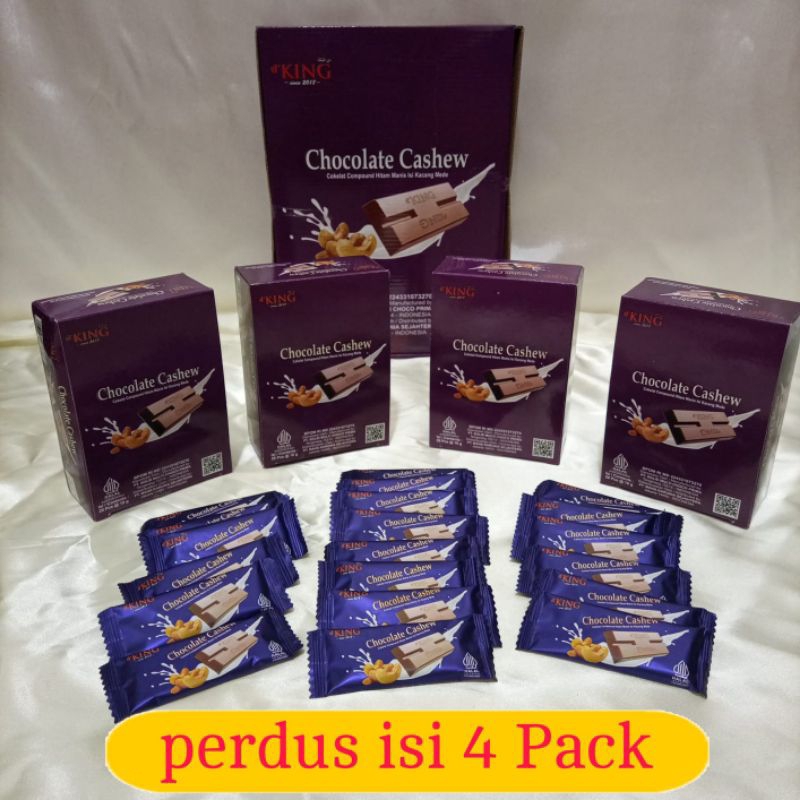 Jual Coklat Cashew d'KING Chocolate ( cokelat Compound isi kacang mede ...