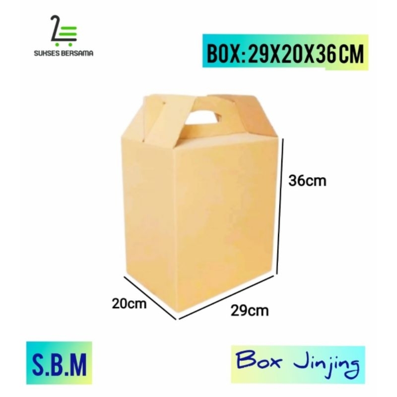 Jual Box Jinjing 29x20x36 cm/Tenteng/Kardus/Hampers/Packaging | Shopee ...