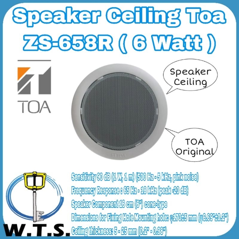 Jual Speaker Ceiling Toa ZS-658R 6 Watt (1 Unit) | Shopee Indonesia