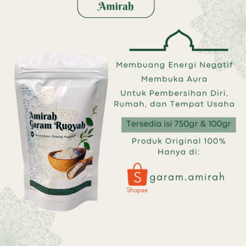 Jual Garam Ruqyah AMIRAH - Garam Rukyah untuk membuka aura (Kemasan ...