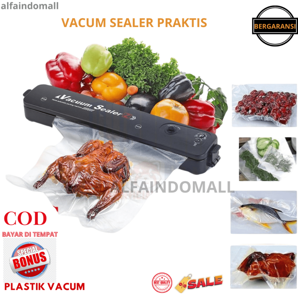 Jual BERGARANSI !!! Vacum Sealer Fresh Makanan Food Packing Machine ...