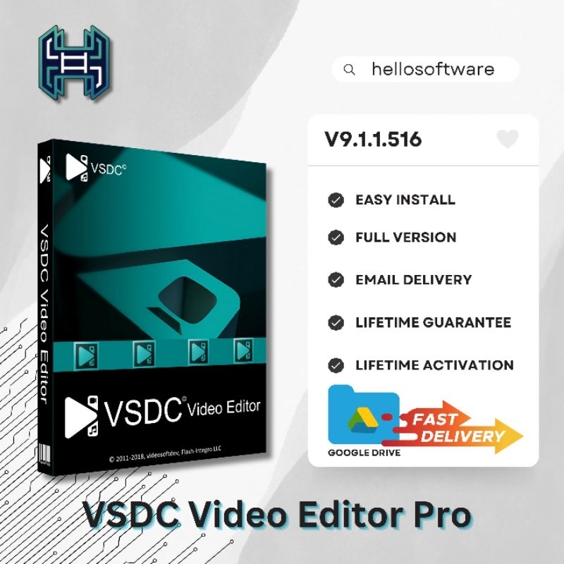 Jual VSDC Video Editor Pro v9.1.1.516 Full Version (Versi Terbaru ...