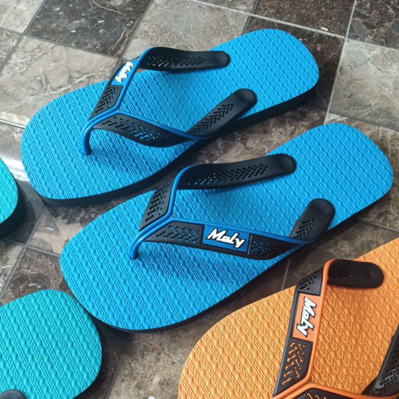 Jual Sandal MELY BARU Motif Zig Zag dan Motif Garis | Shopee Indonesia