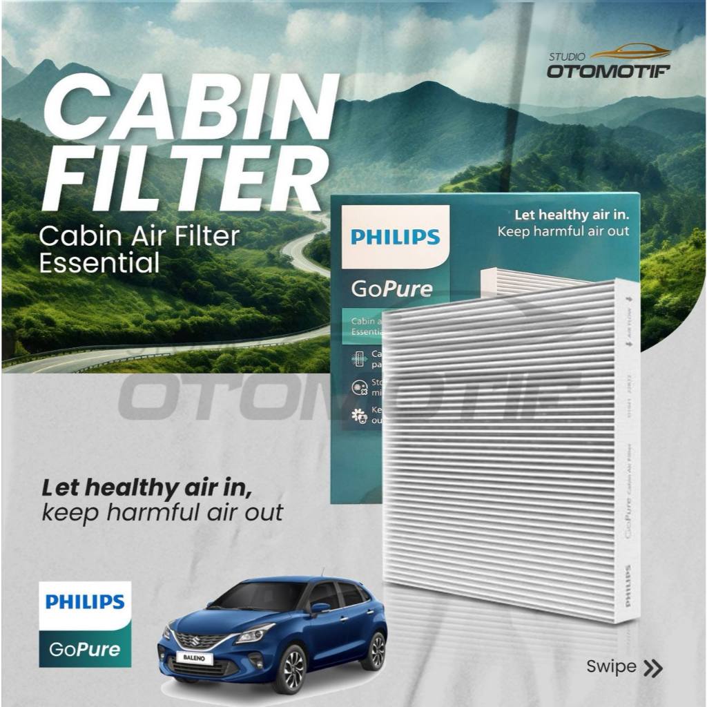 Jual Philips Gopure Filter AC Baleno Hatchback XL 7 XL7 Kabin D1111 ...