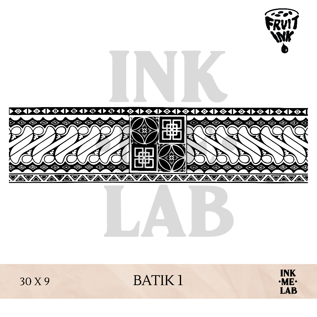 Jual Batik Tattoo by Inkmelab 30x9, Fruit Ink Tattoo Temporer Bertahan ...