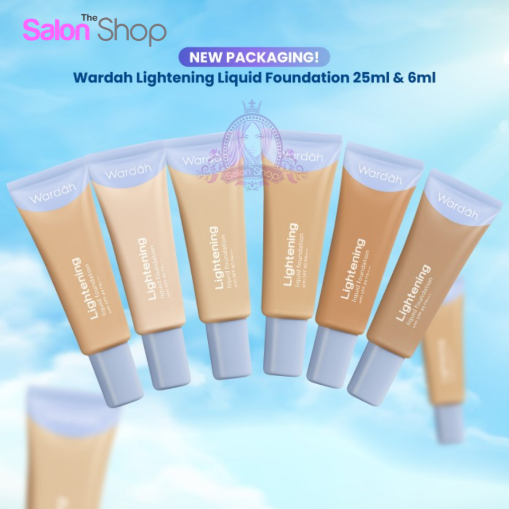 Jual Wardah Lightening Liquid Foundation 25 ml | 6 ml | Shopee Indonesia