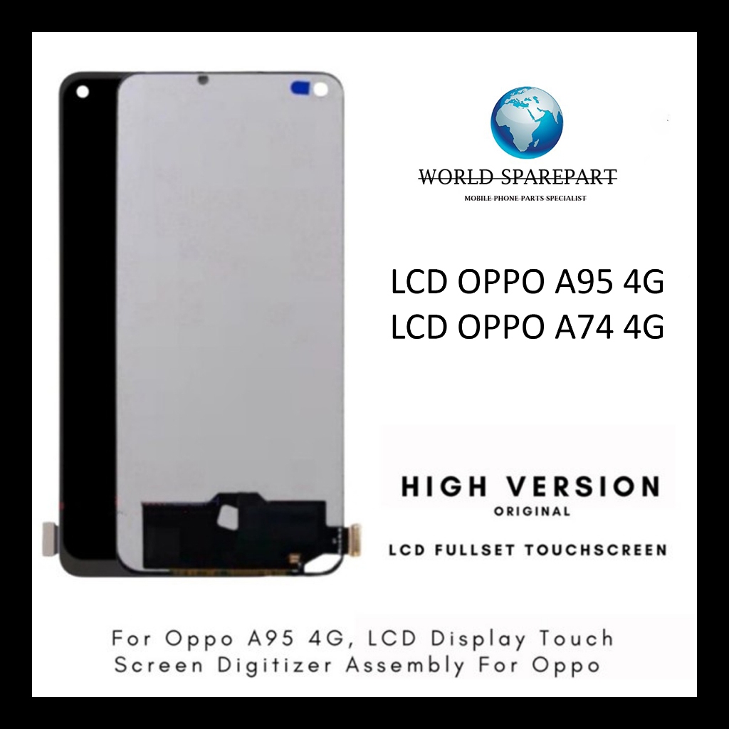 Jual LCD Oppo A74 / A95 (4G) Touchscreen Original 100% Fullset Touchscreen Garansi 1 Bulan ...