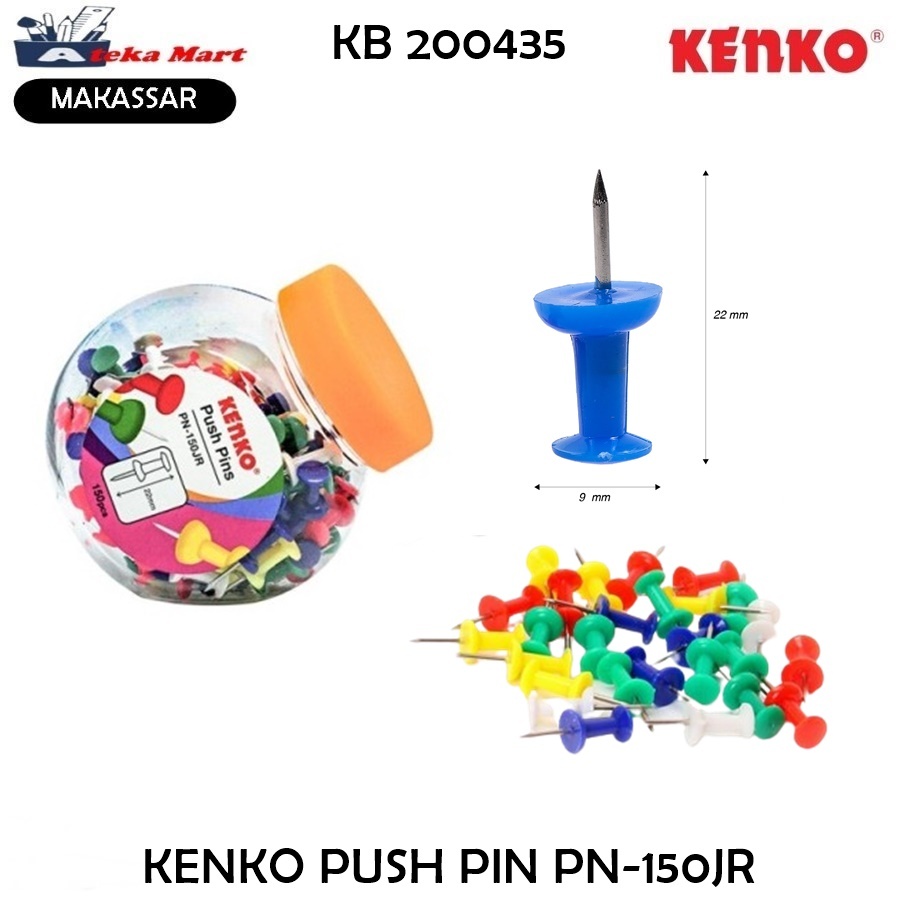Jual KENKO PUSH PIN PN-150JR/PAKU MADING/PAKU TINDIS | Shopee Indonesia