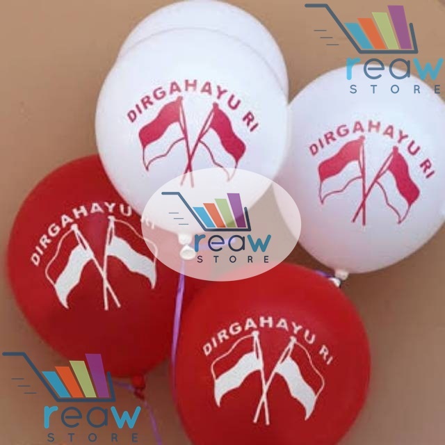 Jual Aneka Hiasan Aksesoris Dekorasi DIRGAHAYU HUT RI 17 AGUSTUS Merah ...
