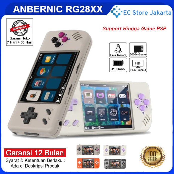 Jual ANBERNIC RG28XX Retro Handheld Video Game Console Classic Portable ...