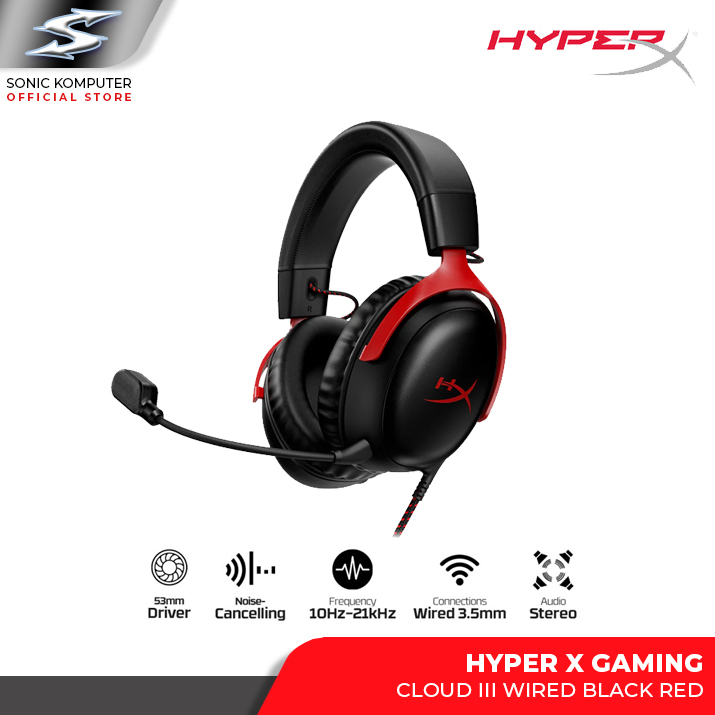 Jual HyperX Headset Gaming Cloud III Wired Plus Microphone | Shopee ...