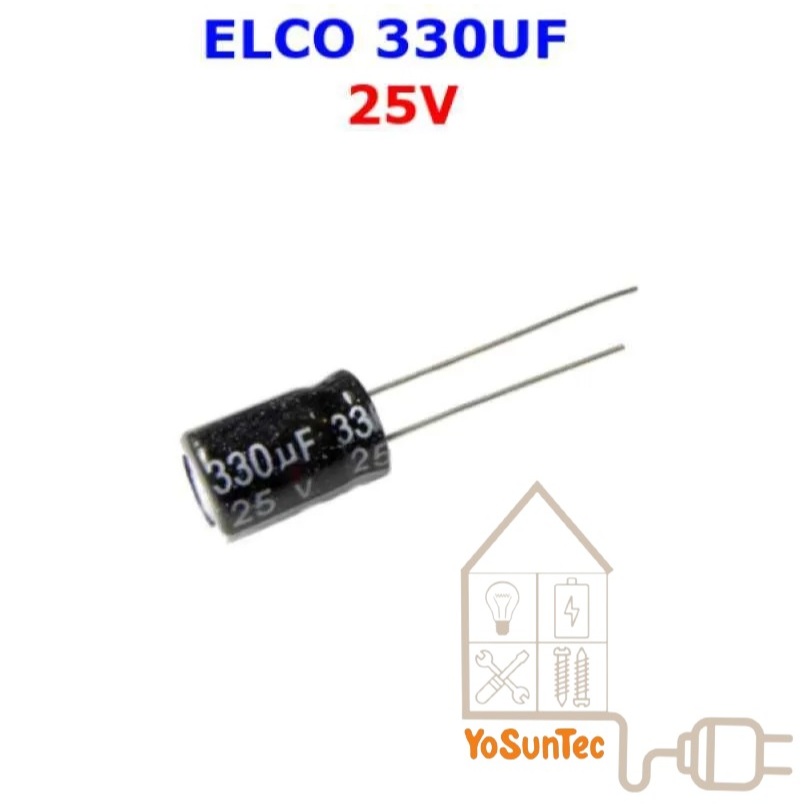 Jual 330 uF CAPACITOR ELECTROLYTIC ELCO KAPASITOR ELEKTROLIT POLAR 330UF 25V 330UF/50V | Shopee ...