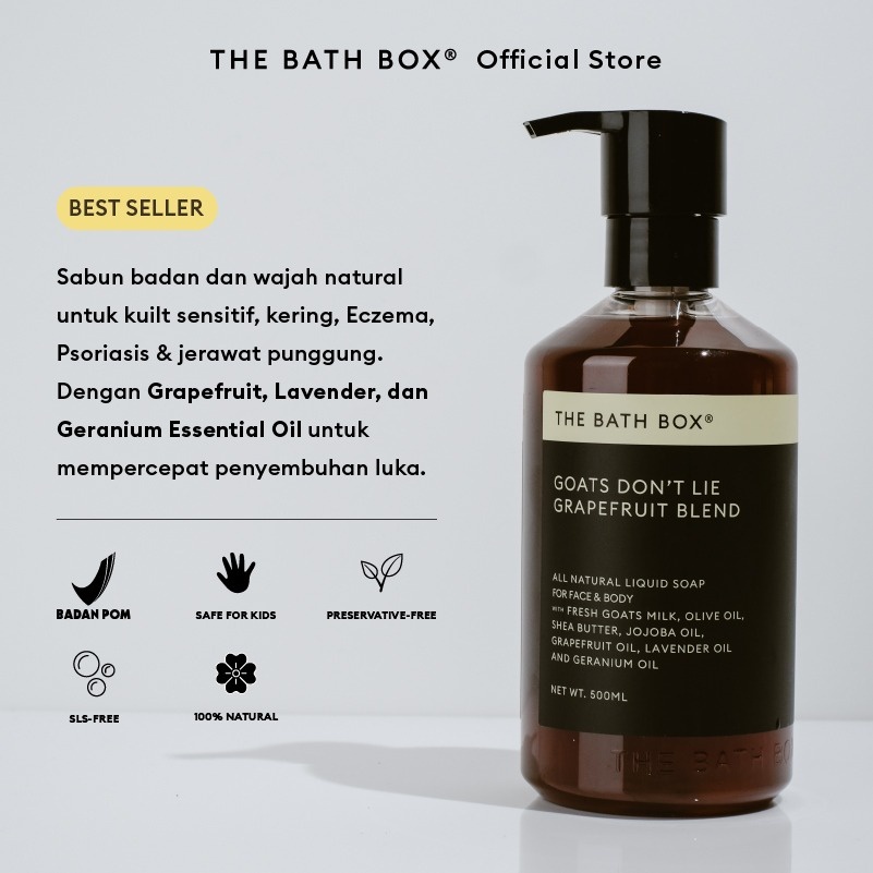 Jual The Bath Box Goats Don't Lie (GDL) Grapefruit Blend Liquid Soap ...