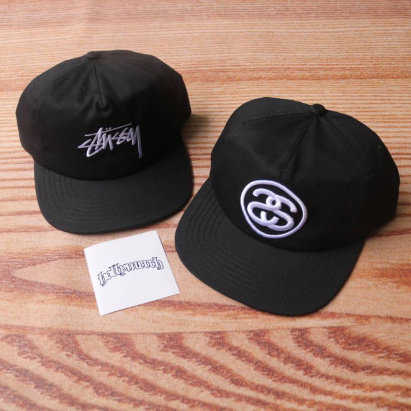 Jual topi snapback Stussy classic caps hitam | Shopee Indonesia