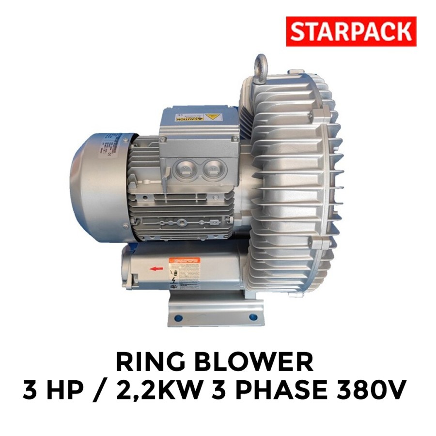 Jual Ring Blower 3 HP / 2,2kW 3 Phase 380V Blower Kolam Tambak Ikan ...