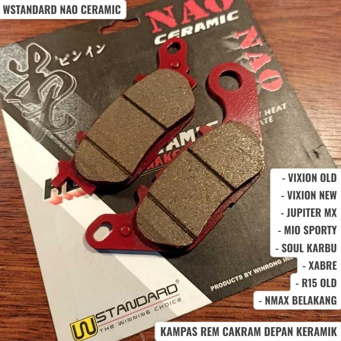Jual KAMPAS REM CAKRAM DEPAN KERAMIK VIXION JUPITER MX MIO SPORTY XABRE NMAX BELAKANG ...