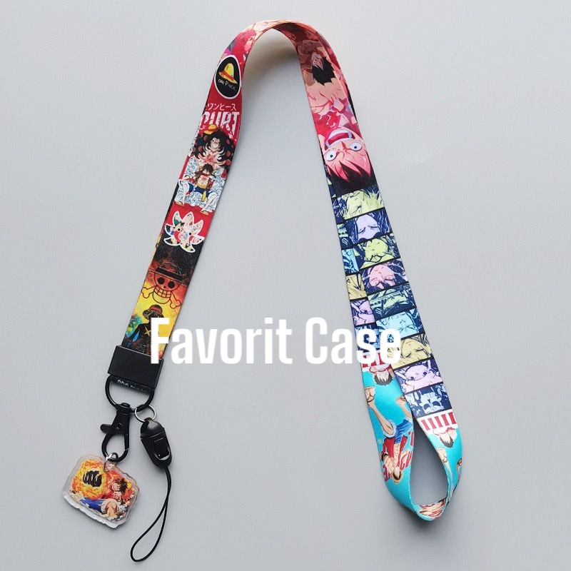 Jual Tali Gantungan Lanyard One Piece Nami Usopp Ace Law Zoro Sanji ...