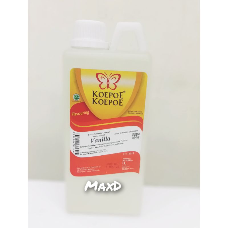Jual Koepoe Koepoe Pasta Perisa Vanilla Cair 1 liter | Shopee Indonesia