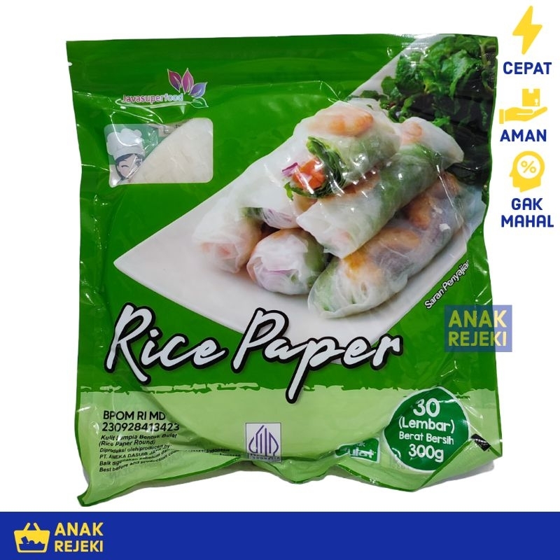 Jual Rice Paper / Kulit Lumpia Vietnam Bulat 30 Lembar - Banh Trang JSF ...